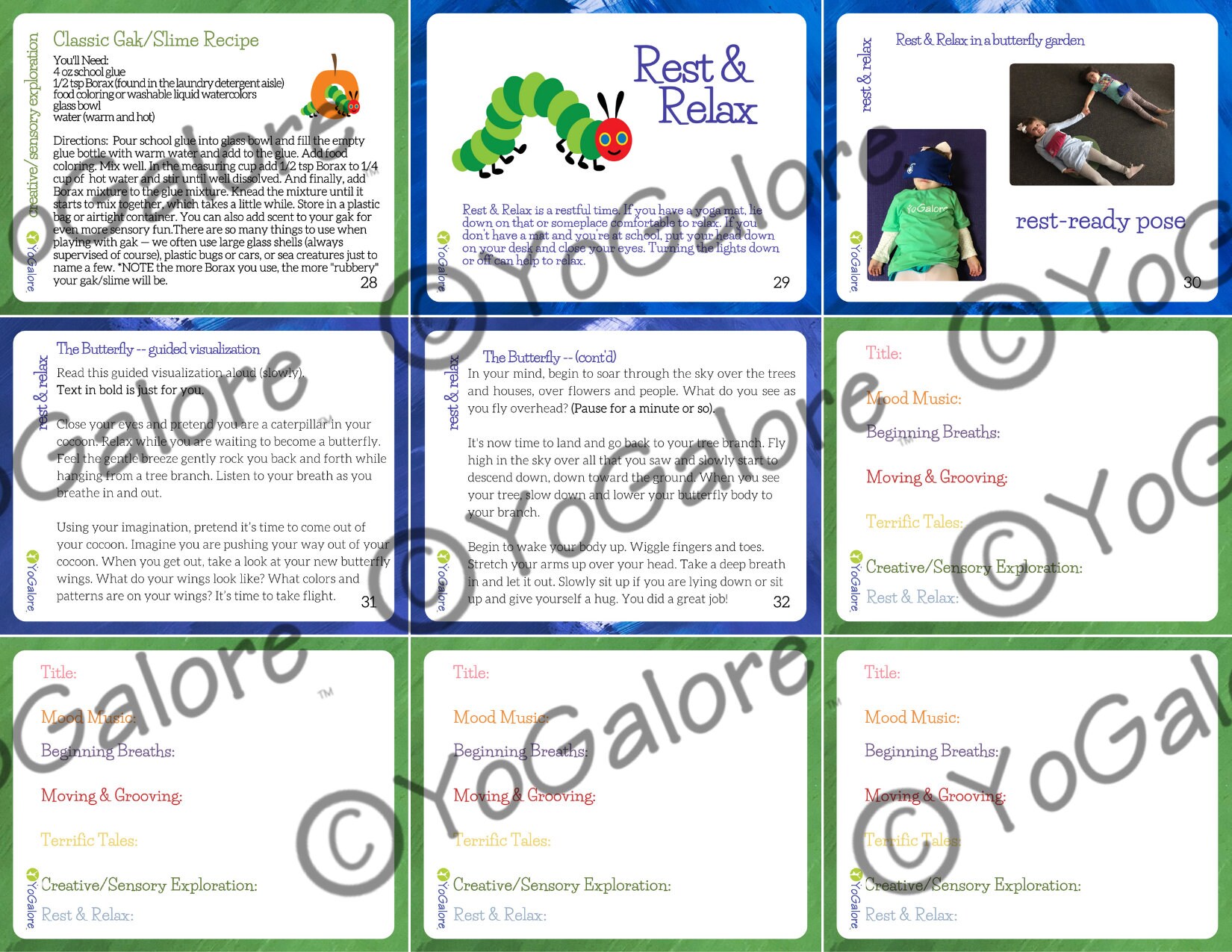 The Very Hungry Caterpillar Yoga & Movement Pose Cards | Etsy