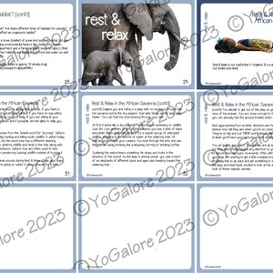 Safari Theme/jungle Theme Yoga & Movement Pose Cards With - Etsy