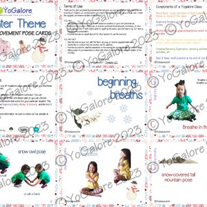Winter Theme Yoga & Movement Cards - Etsy
