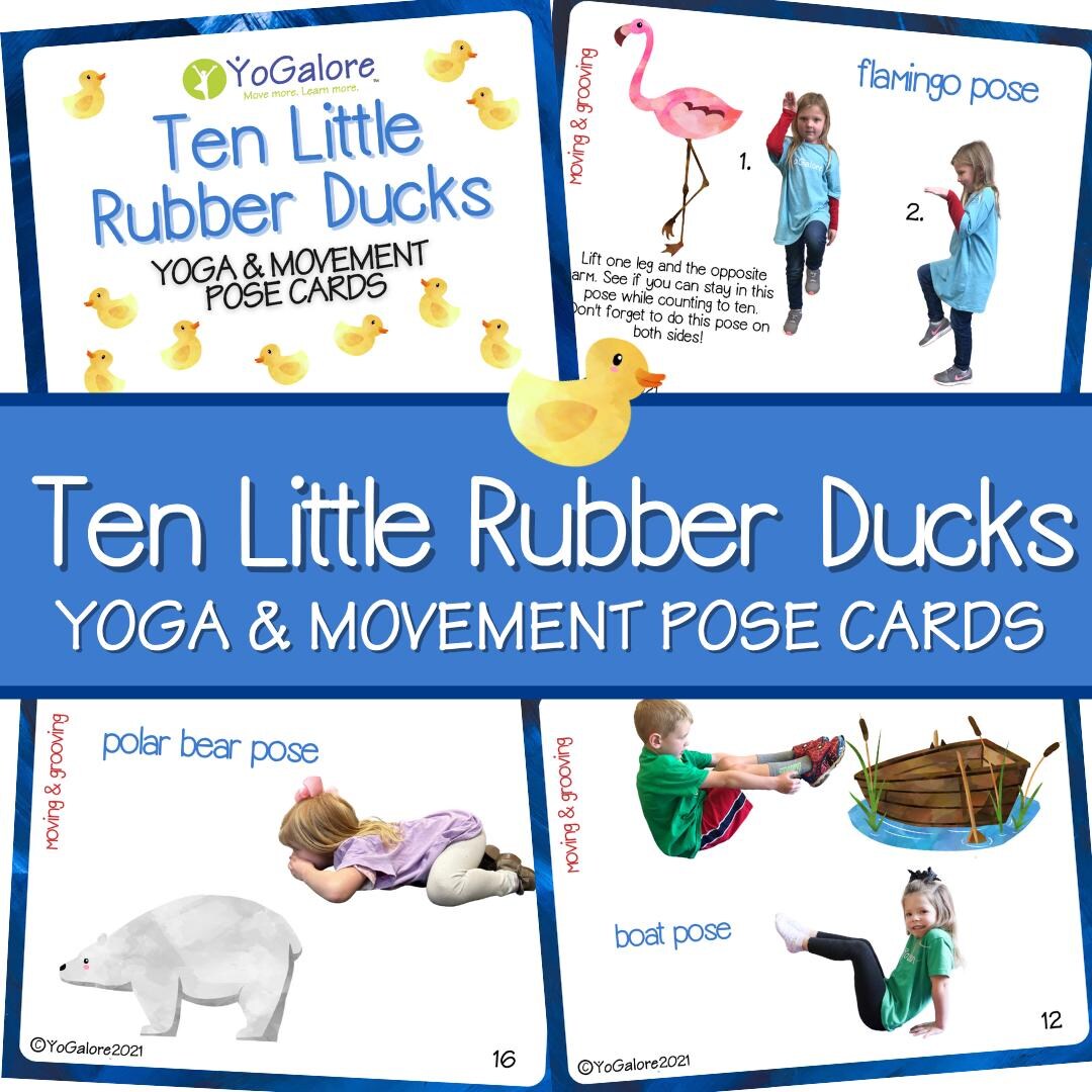 Ten Little Rubber Ducks Yoga & Movement Pose Cards - Etsy