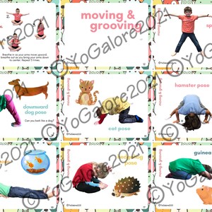 Pet Theme Yoga & Movement Pose Cards - Etsy