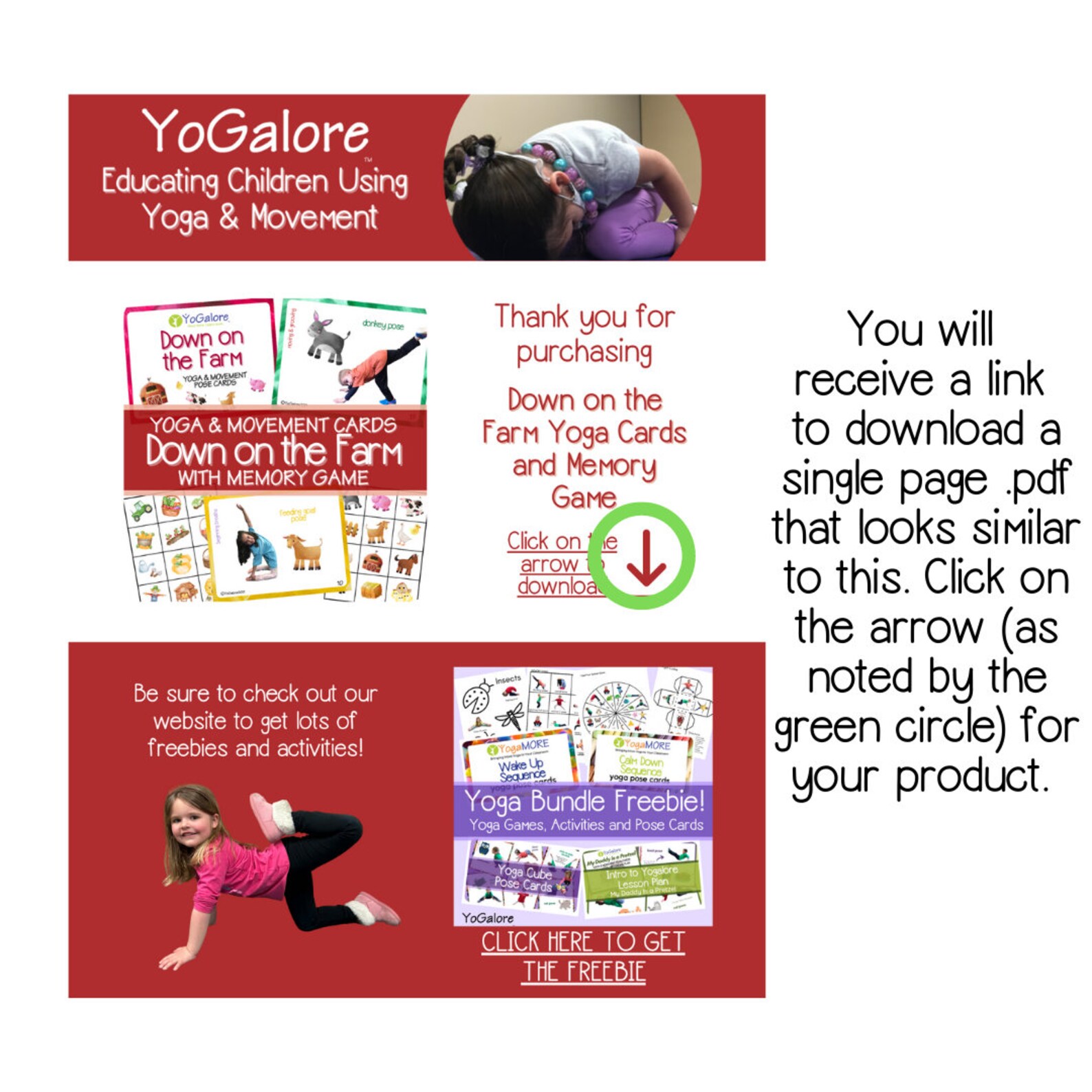 Farm Theme Yoga & Movement Cards With Classic Memory Game - Etsy