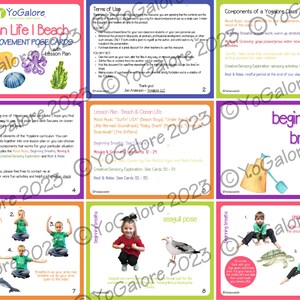 Ocean Animals | Ocean Life Yoga & Movement Pose Cards With Lesson Plan ...