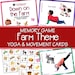 Farm Theme Yoga & Movement Cards With Classic Memory Game - Etsy