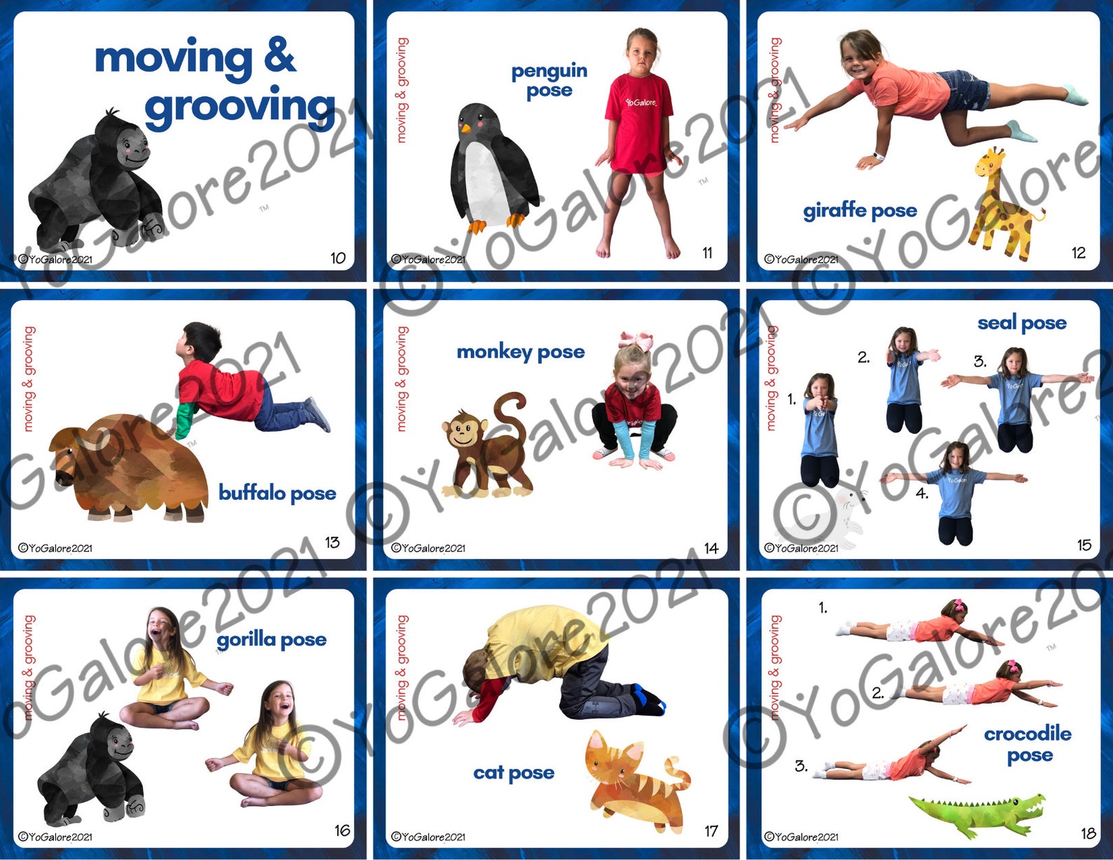 From Head to Toe Yoga & Movement Cards and Activity Sheet - Etsy