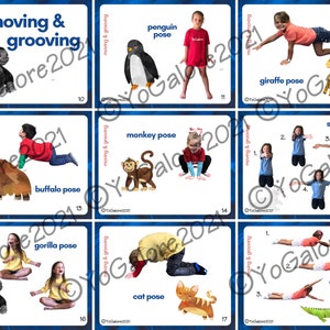 From Head to Toe Yoga & Movement Cards and Activity Sheet - Etsy