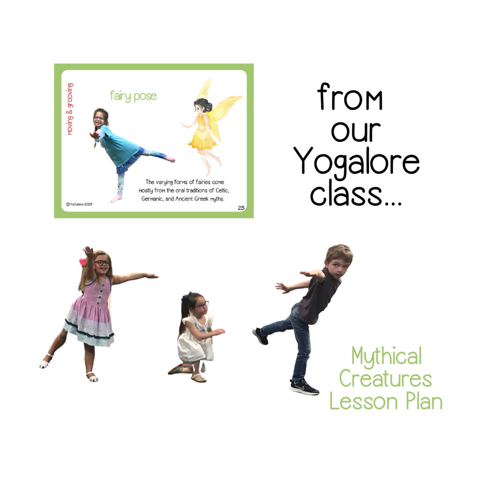 Mythical Creatures Yoga & Movement Pose Cards: Mermaid, Unicorn, Dragon ...
