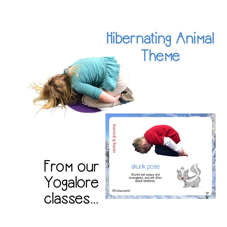 Hibernating Animals Yoga & Movement Pose Cards - Etsy