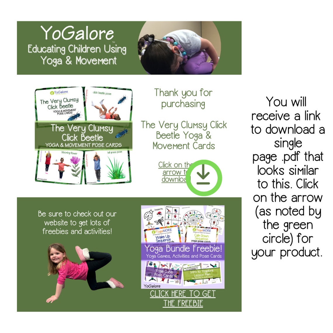 The Very Clumsy Click Beetle Yoga & Movement Pose Cards - Etsy