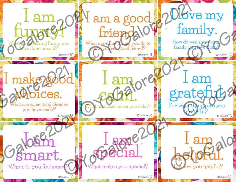 Affirmation Cards for Children - Etsy