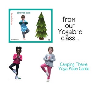 Camping Theme Yoga & Movement Pose Cards With Memory Game - Etsy