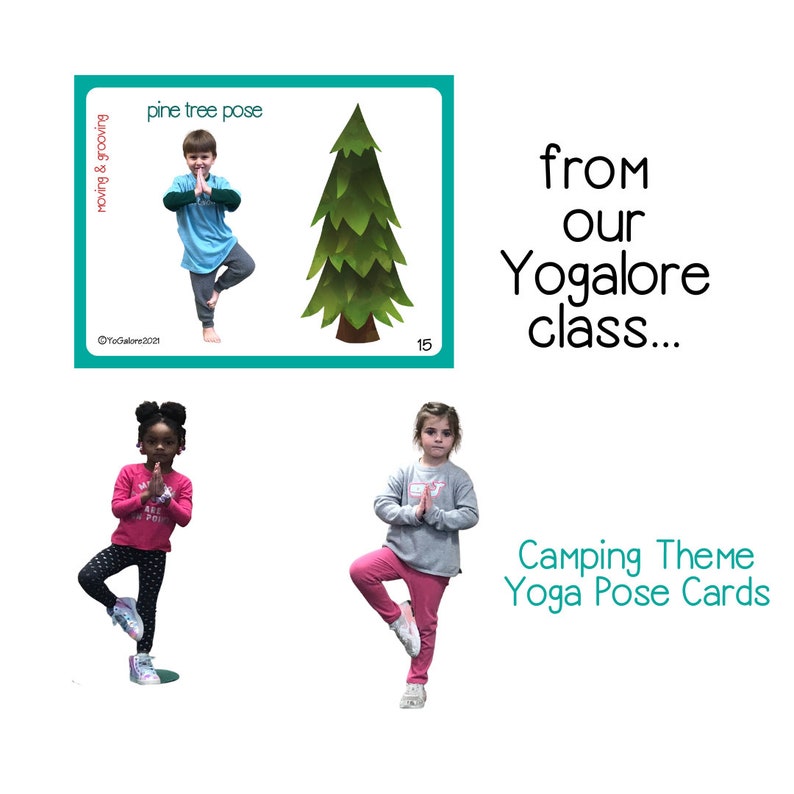 Camping Theme Yoga & Movement Pose Cards With Memory Game - Etsy