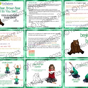 Brown Bear, Brown Bear What Do You See? Yoga & Movement Pose Cards - Etsy
