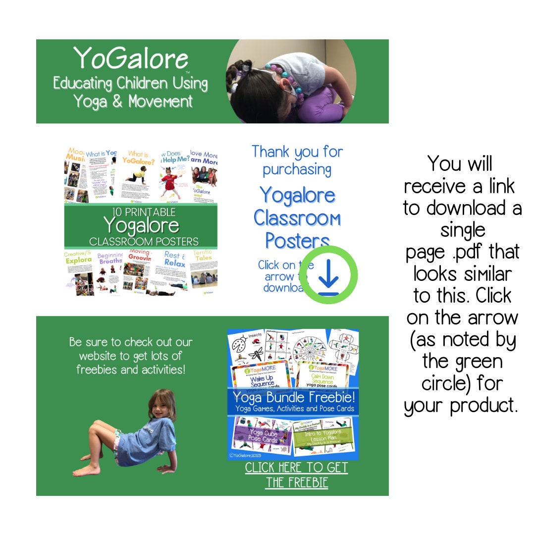 Kids Yoga Posters for the Classroom - Etsy