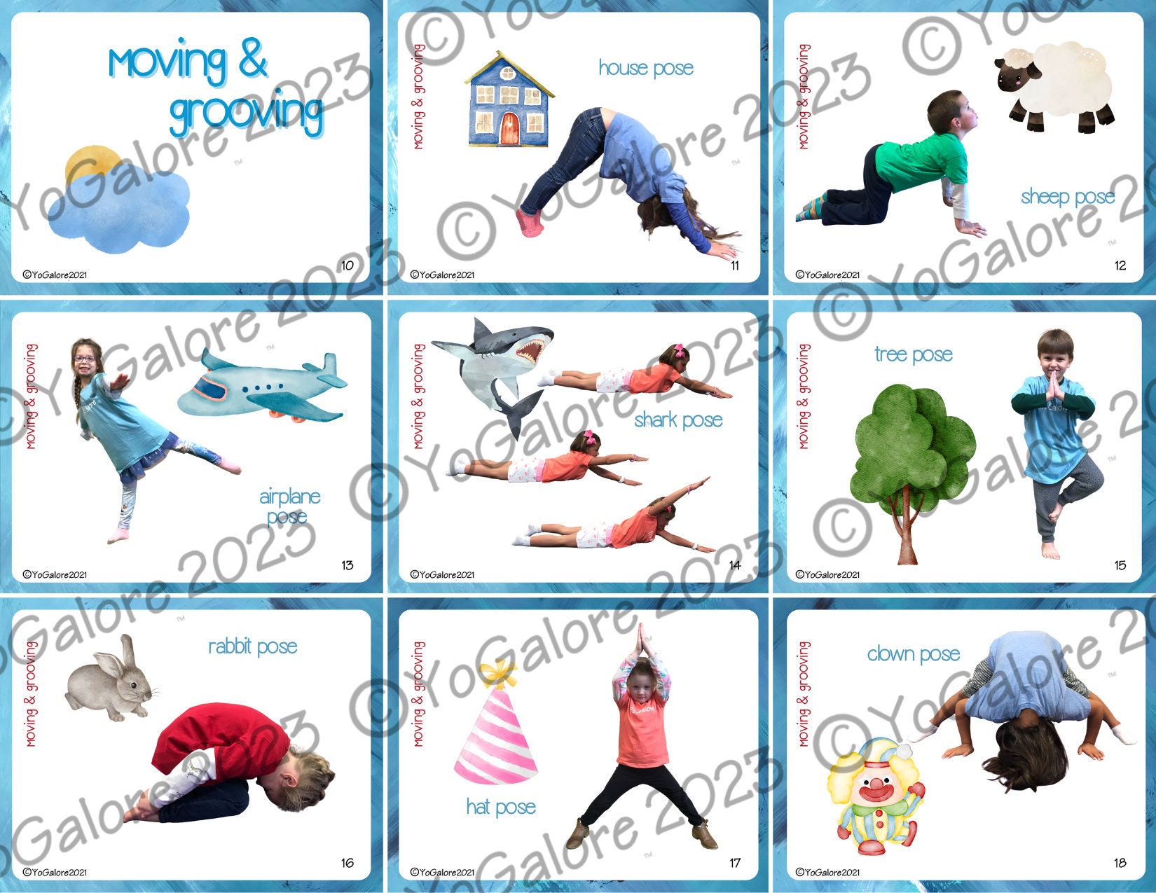 Little Cloud Yoga and Movement Pose Cards - Engaging Activities for ...