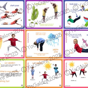 Ocean Animals: Yoga Pose Cards, Fact Posters and Cards for Preschool ...