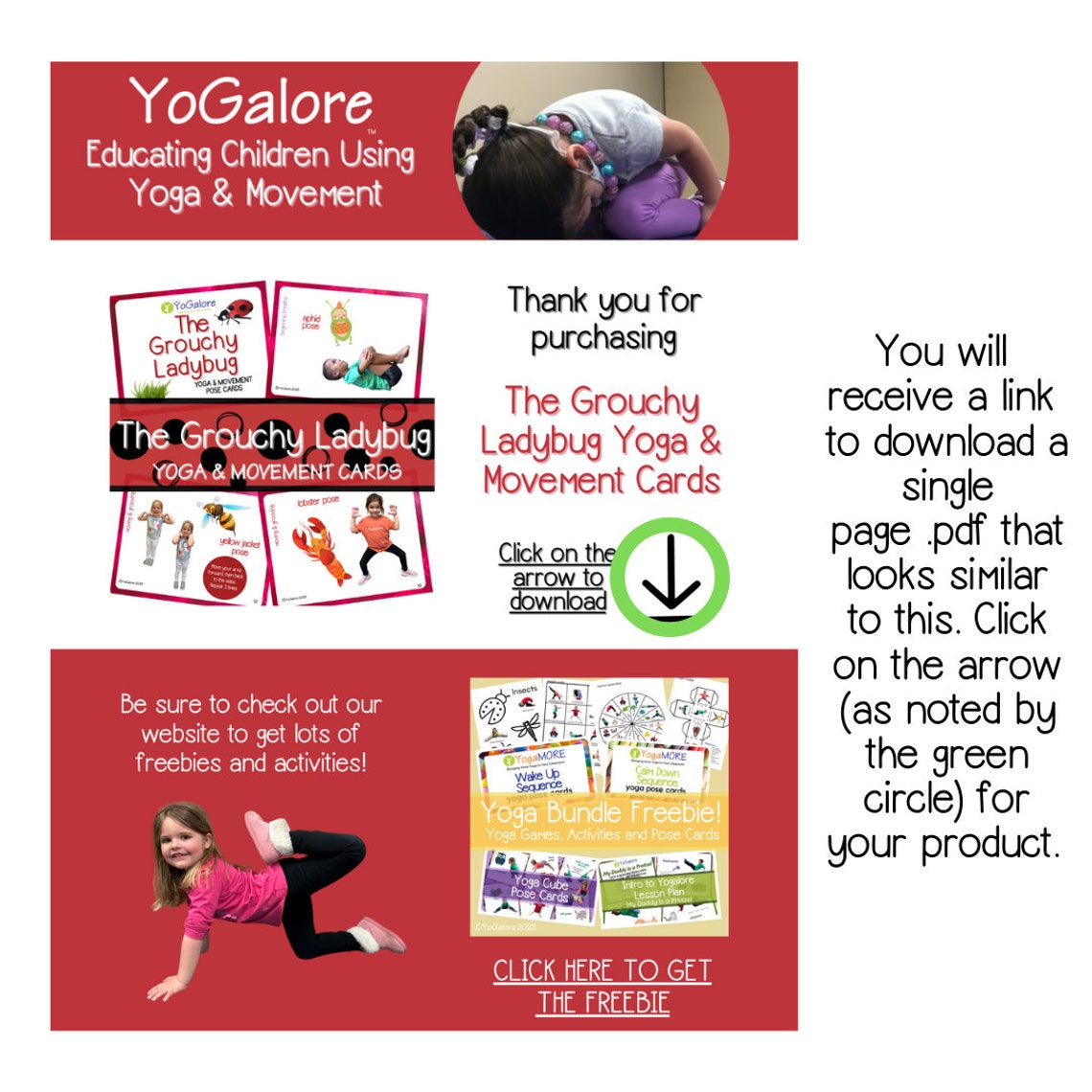The Grouchy Ladybug: Yoga & Movement Cards - Etsy