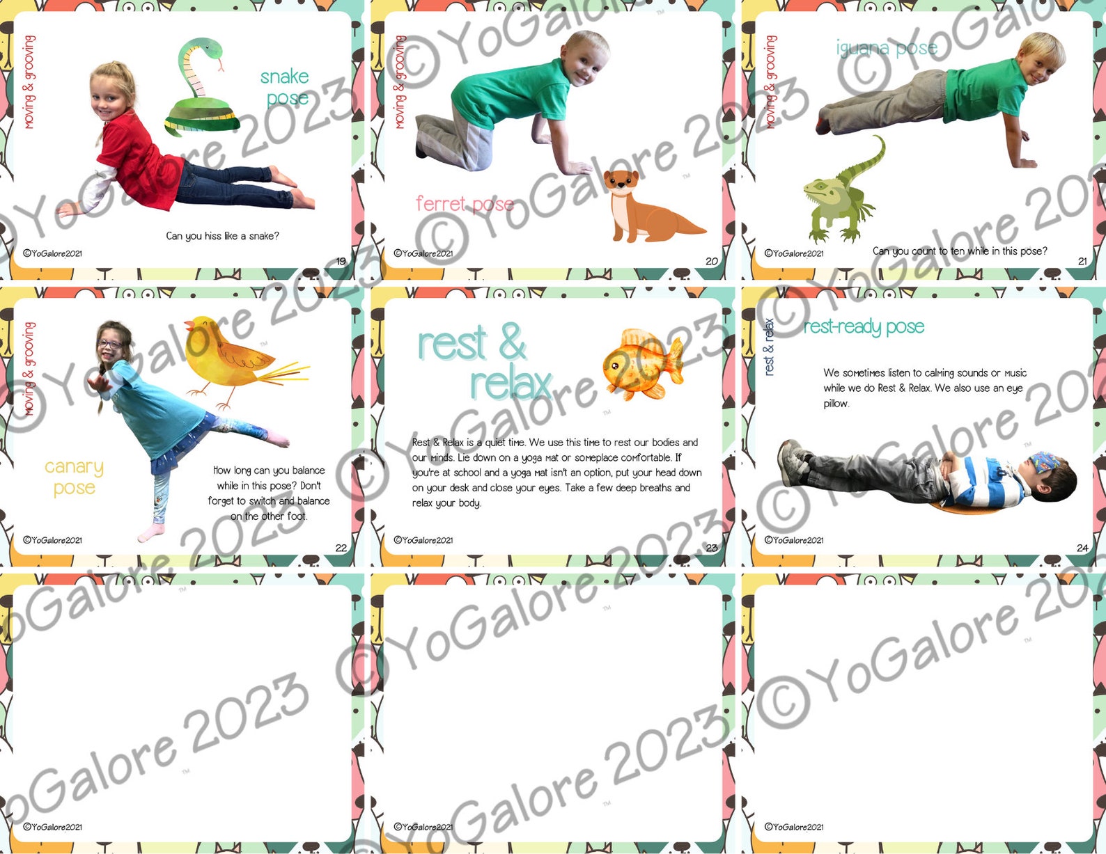 Pet Theme Yoga & Movement Pose Cards - Etsy