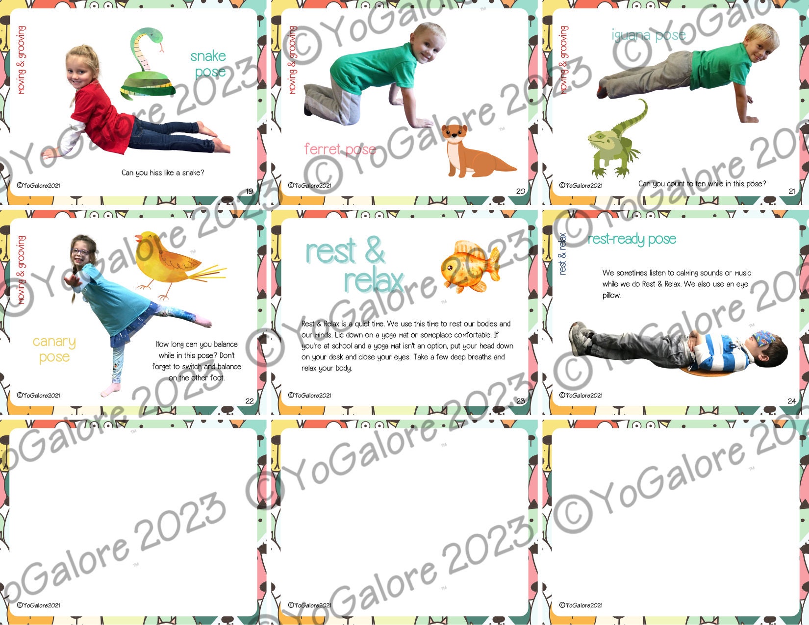Pet Theme Yoga & Movement Pose Cards - Etsy