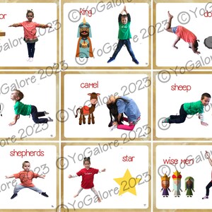 The Christmas Story Yoga & Movement Pose Cards - Etsy