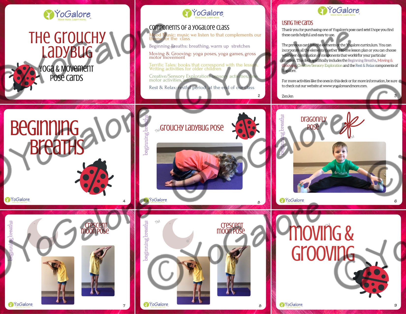 The Grouchy Ladybug: Yoga & Movement Cards | Etsy