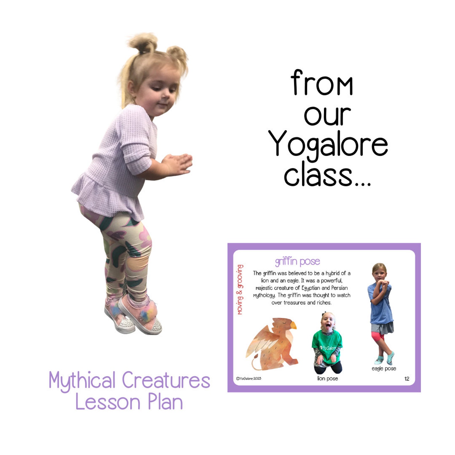 Mythical Creatures Yoga & Movement Pose Cards: Mermaid, Unicorn, Dragon ...