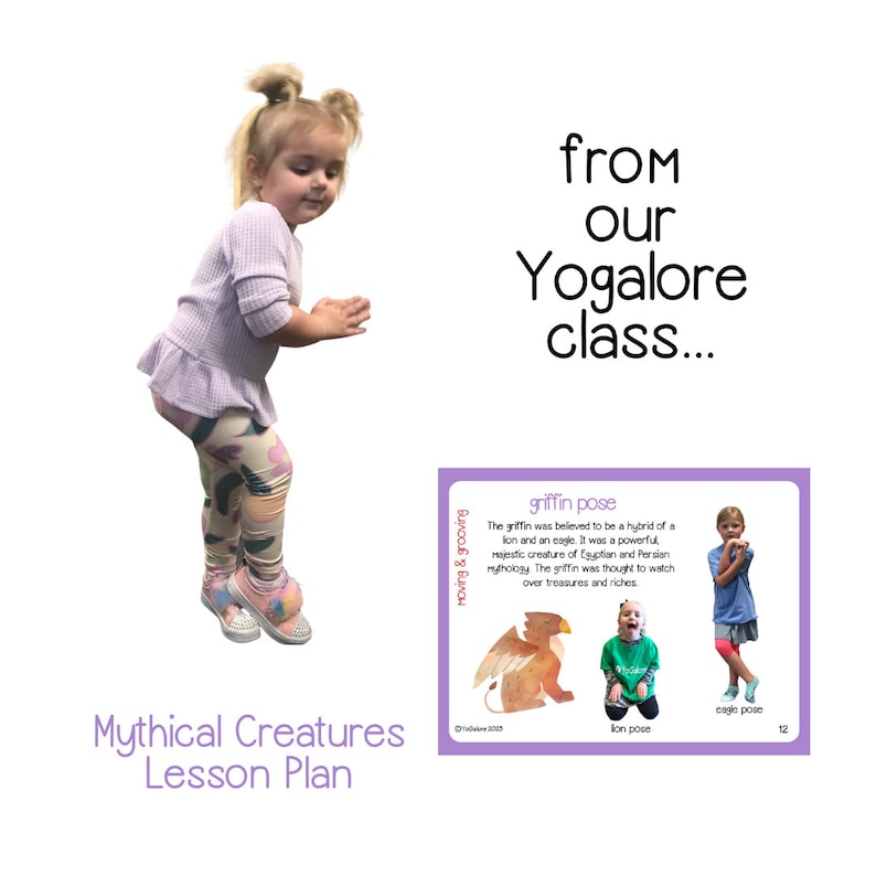 Mythical Creatures Yoga & Movement Pose Cards: Mermaid, Unicorn, Dragon ...