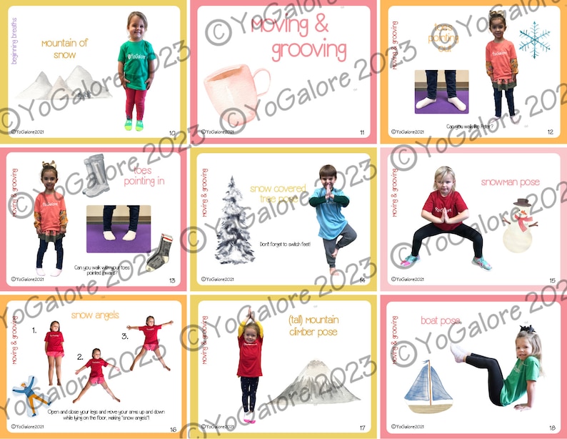 The Snowy Day Yoga & Movement Pose Cards With Printable Activities - Etsy