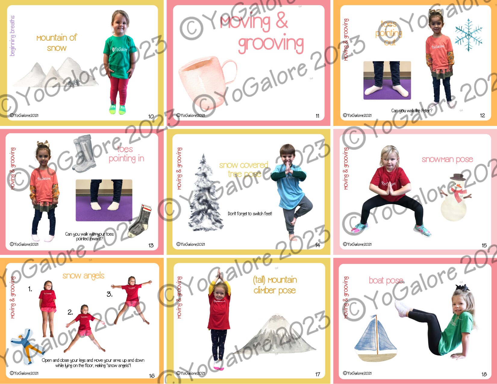 The Snowy Day Yoga & Movement Pose Cards With Printable Activities - Etsy