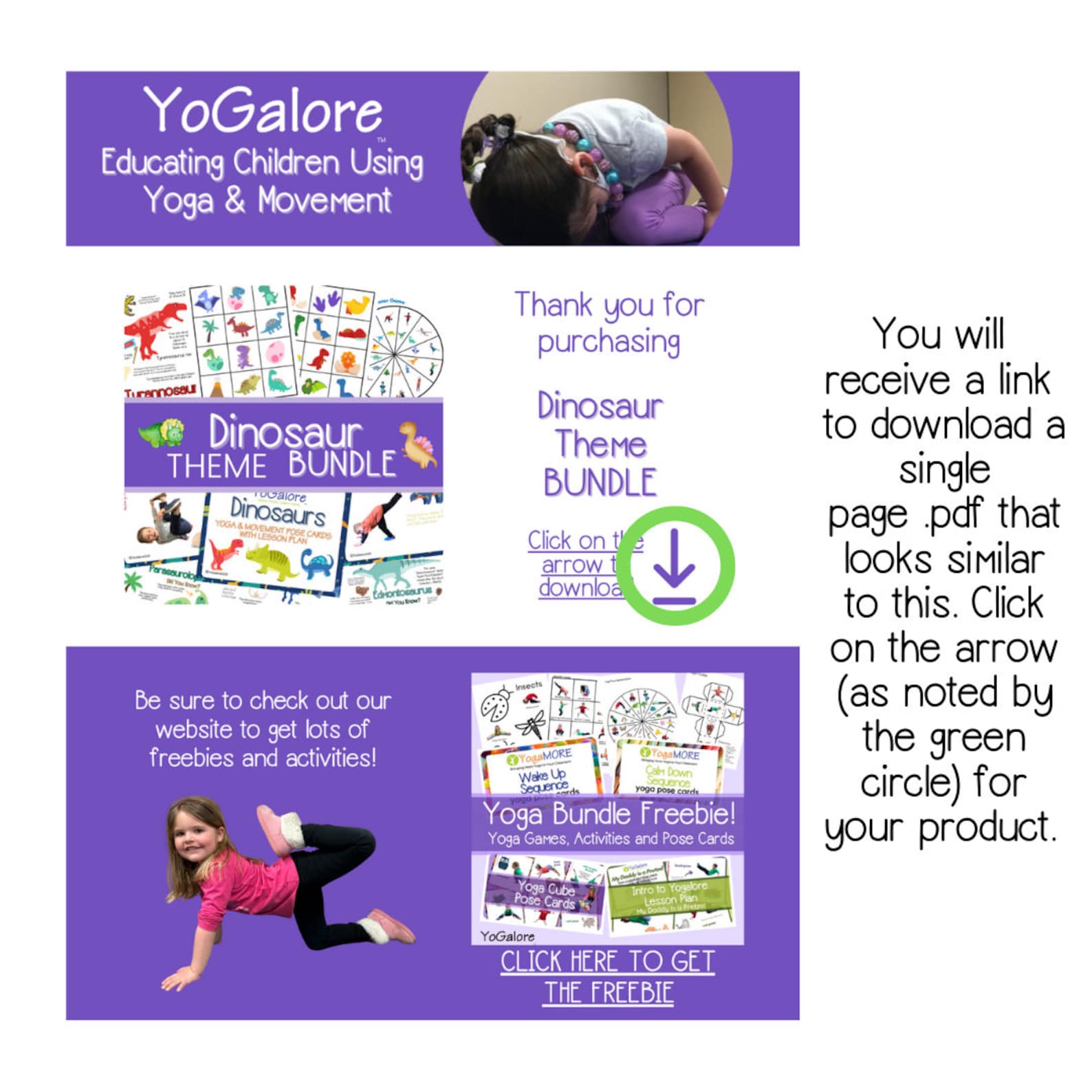 Dinosaur Theme Bundle: Dinosaur Yoga, Memory and Spinner Game With Fun ...