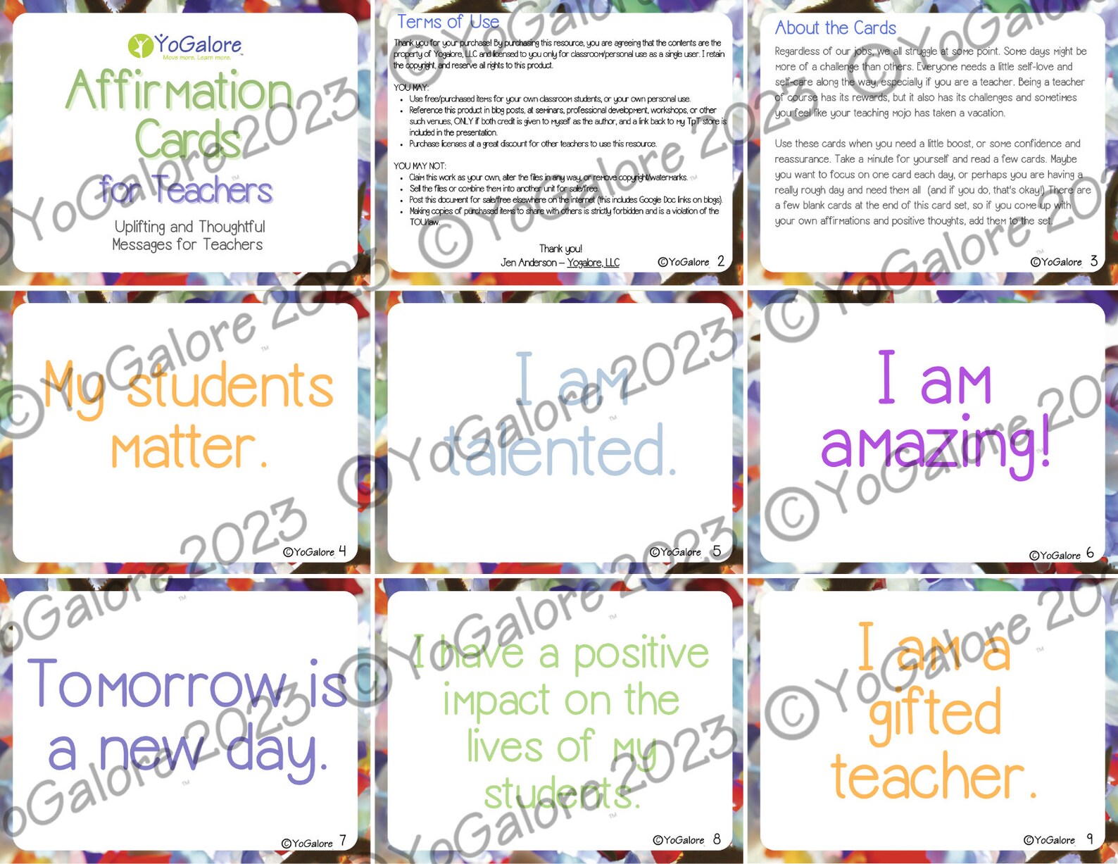 Affirmation Cards for Teachers - Etsy