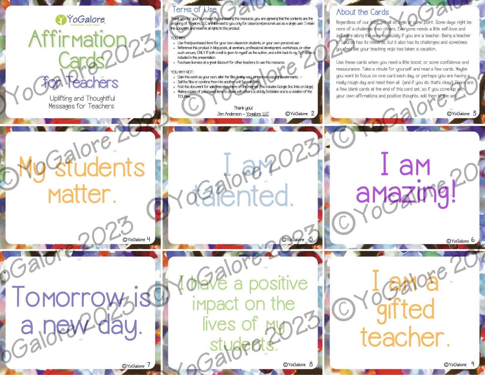 Affirmation Cards for Teachers - Etsy