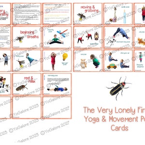 Preschool-friendly Yoga & Movement Cards Bundle | Eric Carle Inspired ...
