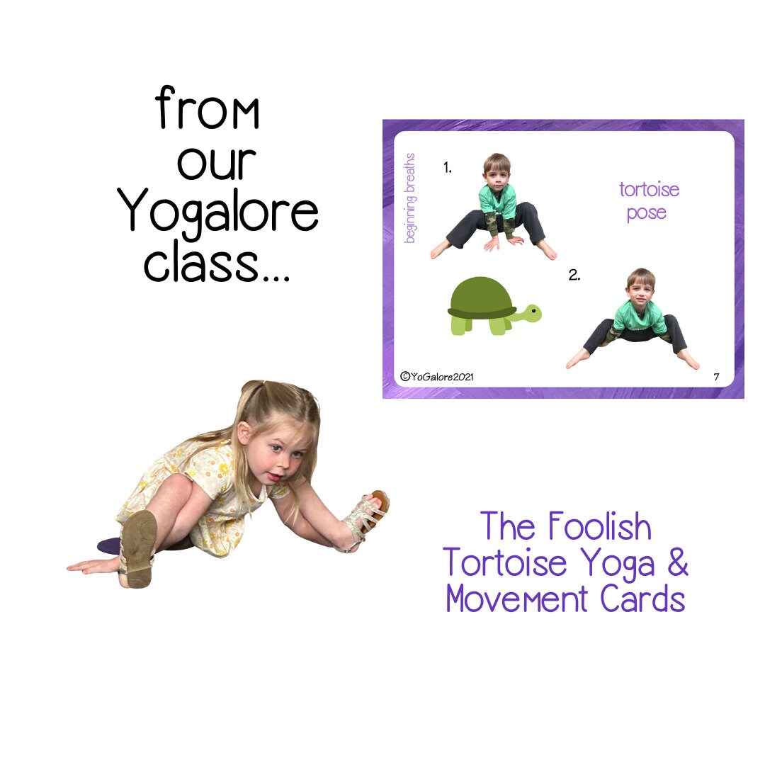 The Foolish Tortoise Yoga & Movement Pose Cards Engaging Preschool ...