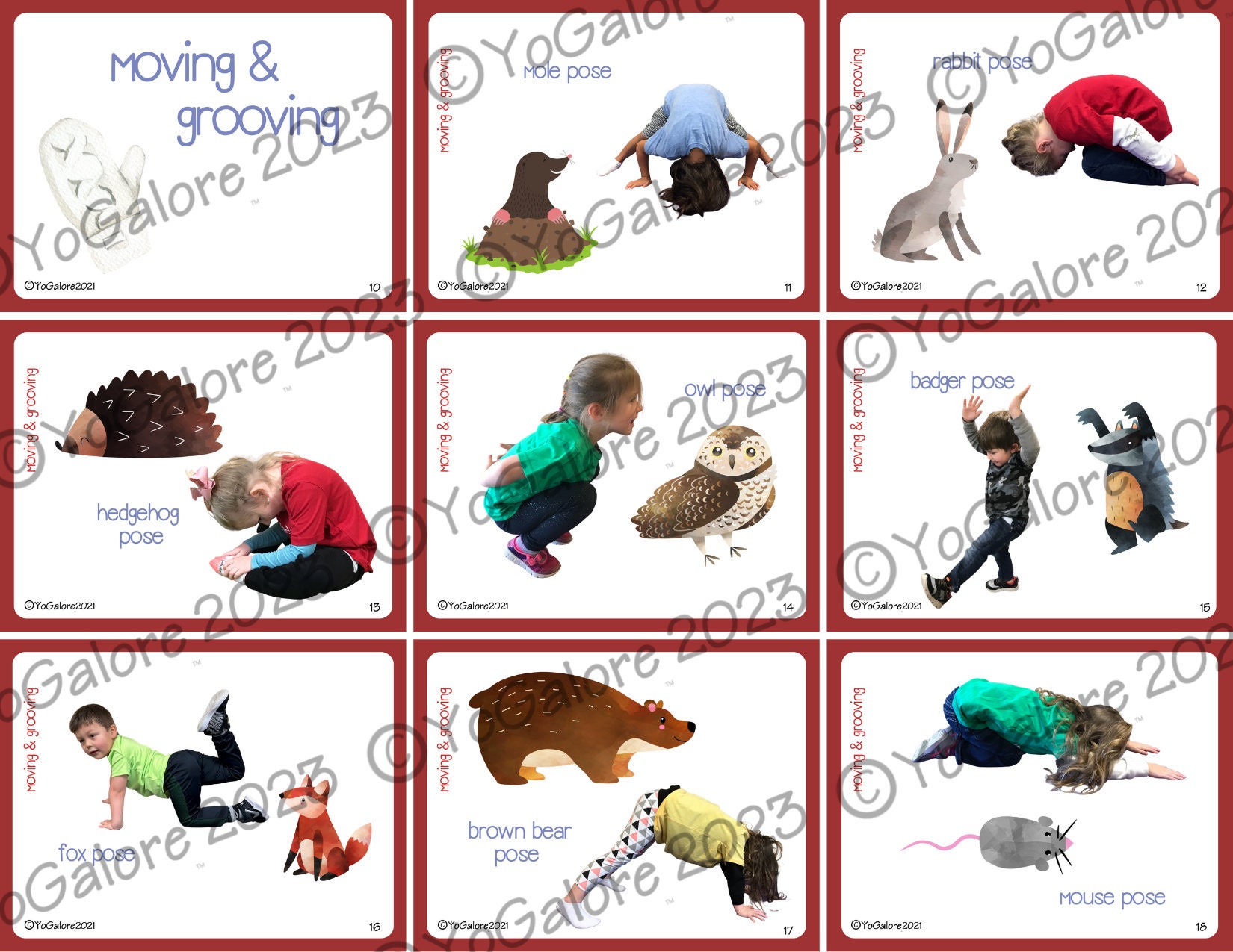 The Mitten Yoga & Movement Pose Cards With Activity - Etsy