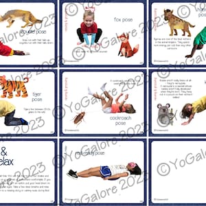 Nocturnal Animals Yoga & Movement Pose Cards - Etsy