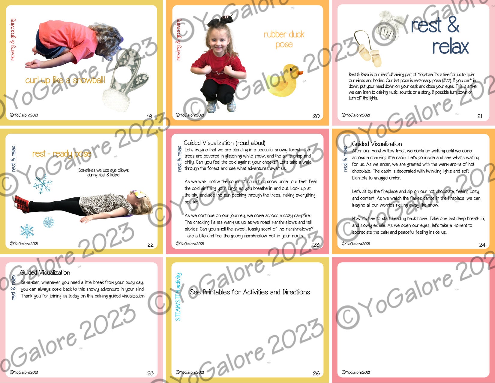 The Snowy Day Yoga & Movement Pose Cards With Printable Activities - Etsy