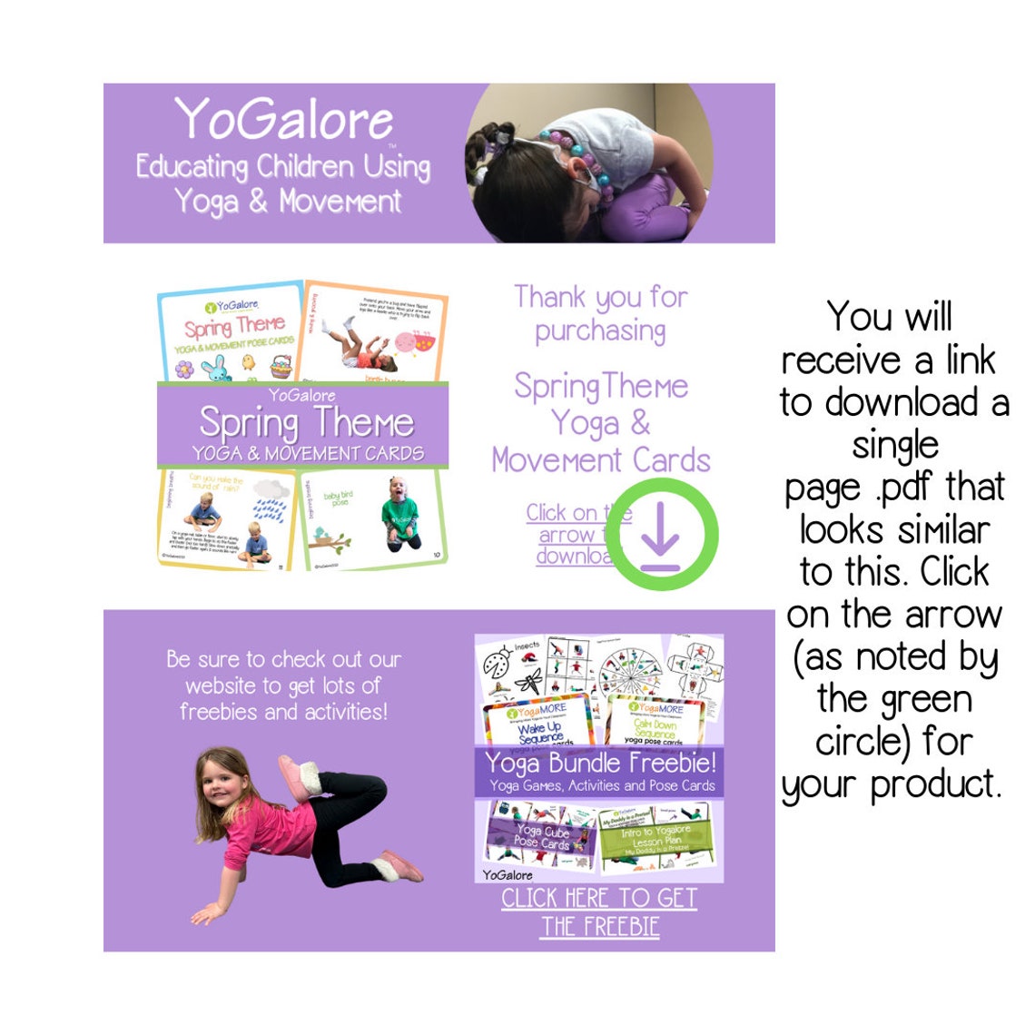 Spring Theme Yoga & Movement Cards - Etsy