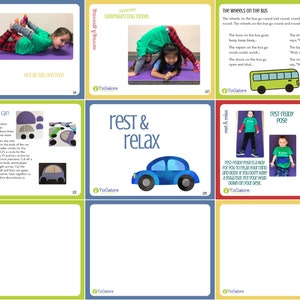 Transportation Theme Yoga & Movement Pose Cards | Etsy