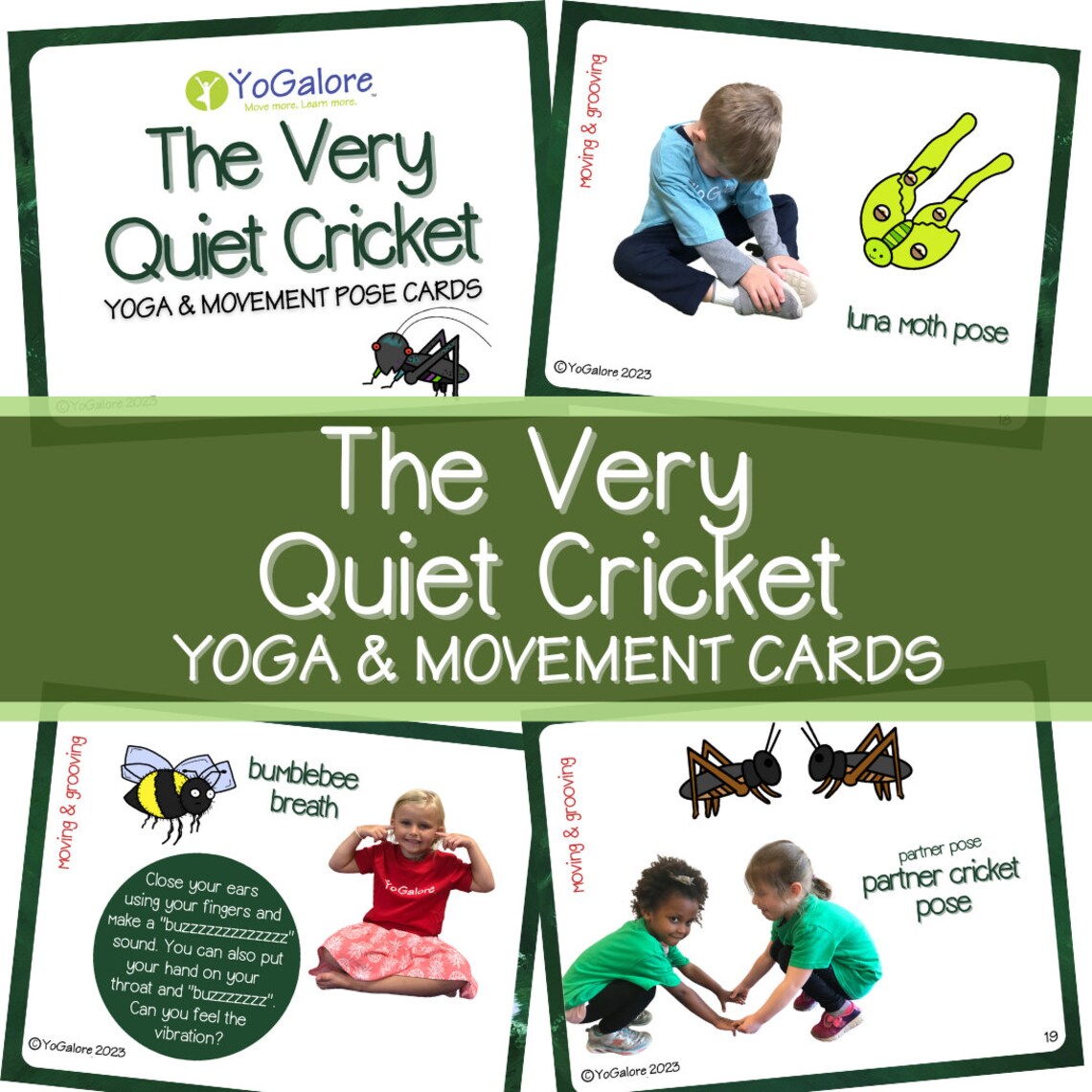 The Very Quiet Cricket Yoga & Movement Cards - Etsy