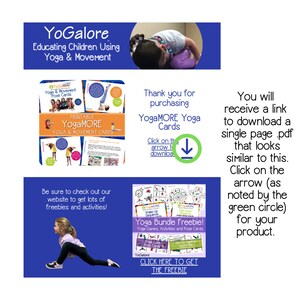 Yoga & Movement Cards With STEAM Activity for Preschool and ...