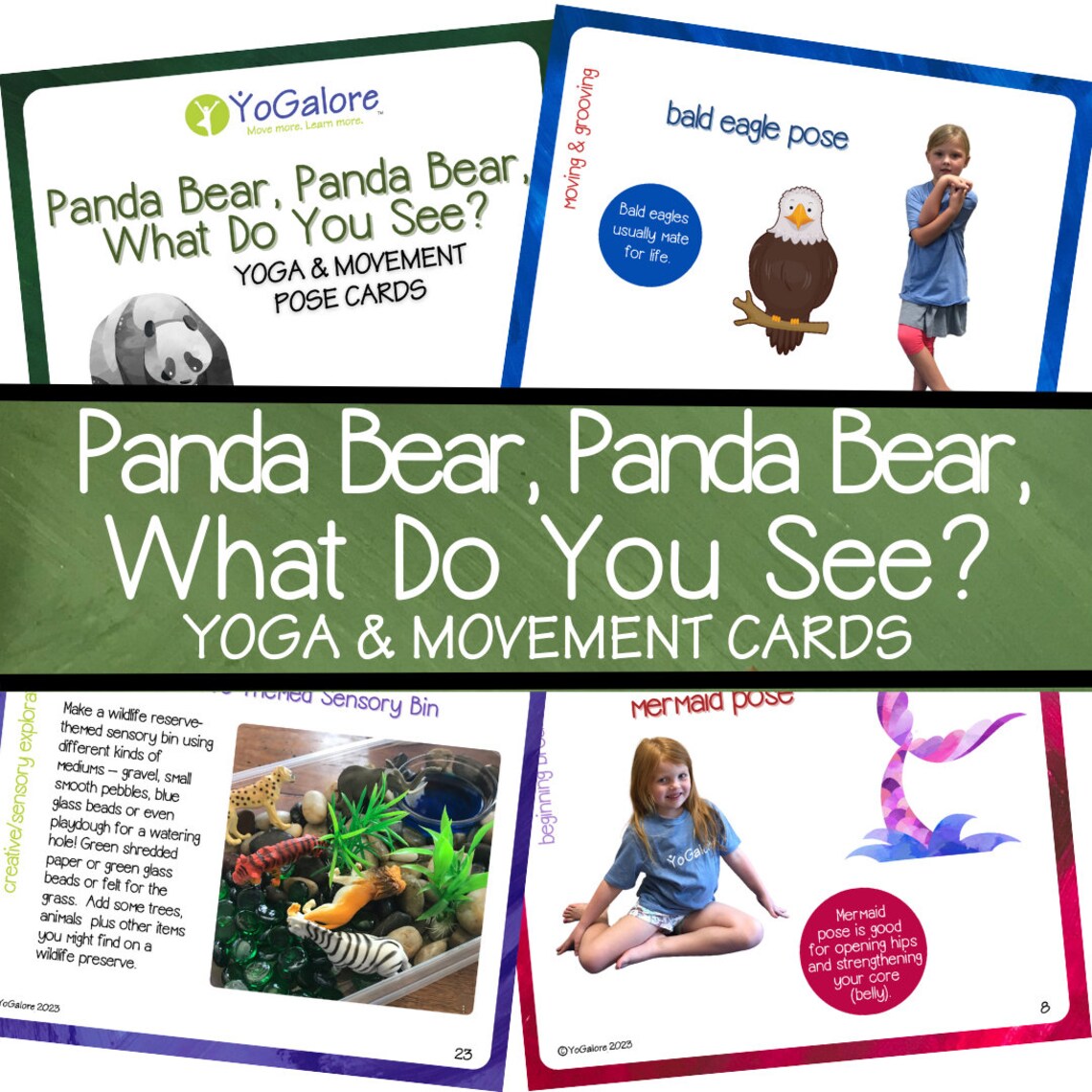 Panda Bear, Panda Bear, What Do You See? Yoga Cards - Etsy