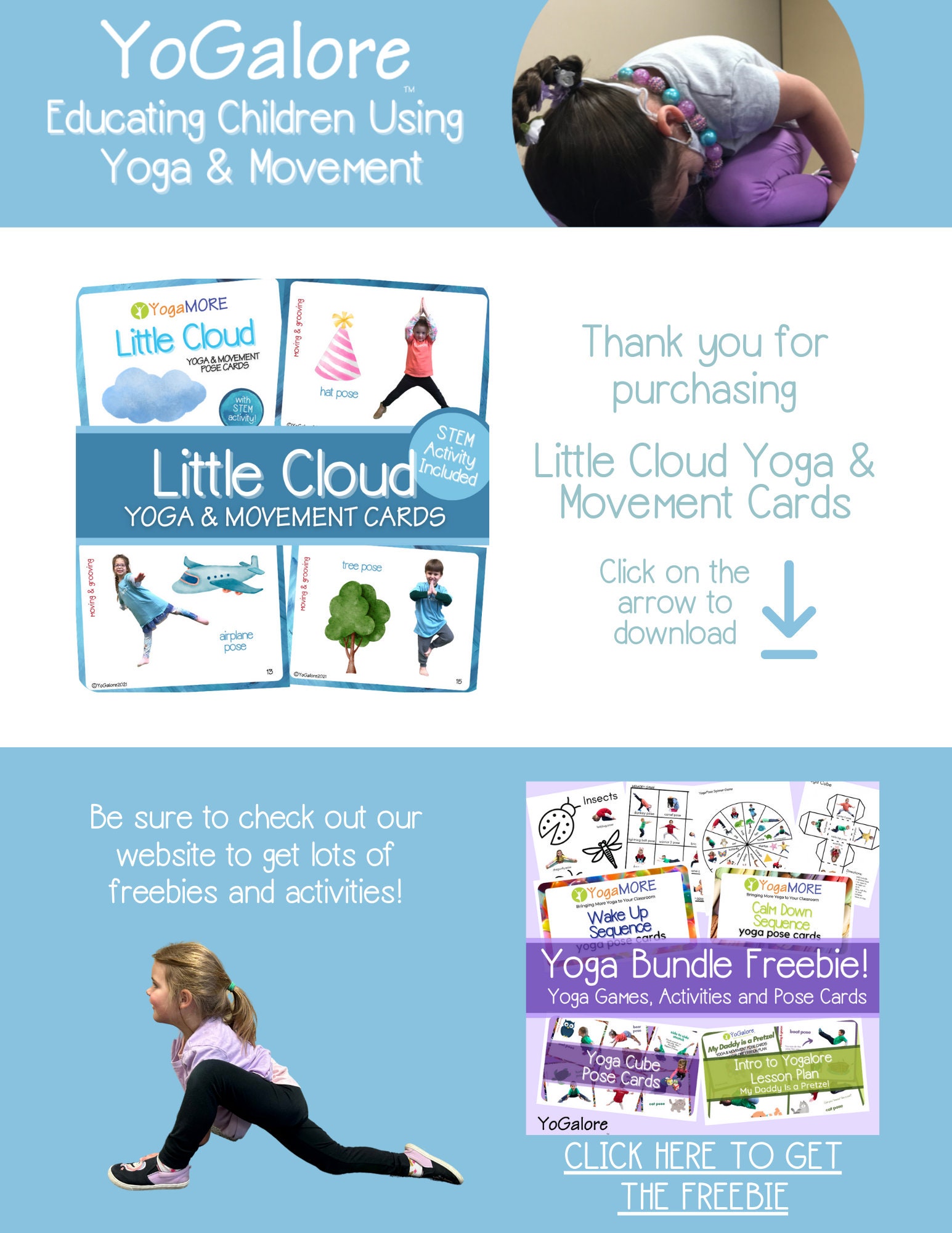 Little Cloud Yoga and Movement Pose Cards - Engaging Activities for ...