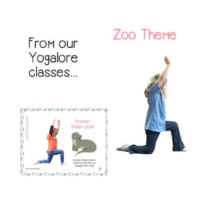 Zoo Animal Theme Yoga & Movement Cards for Preschool and Kindergarten ...