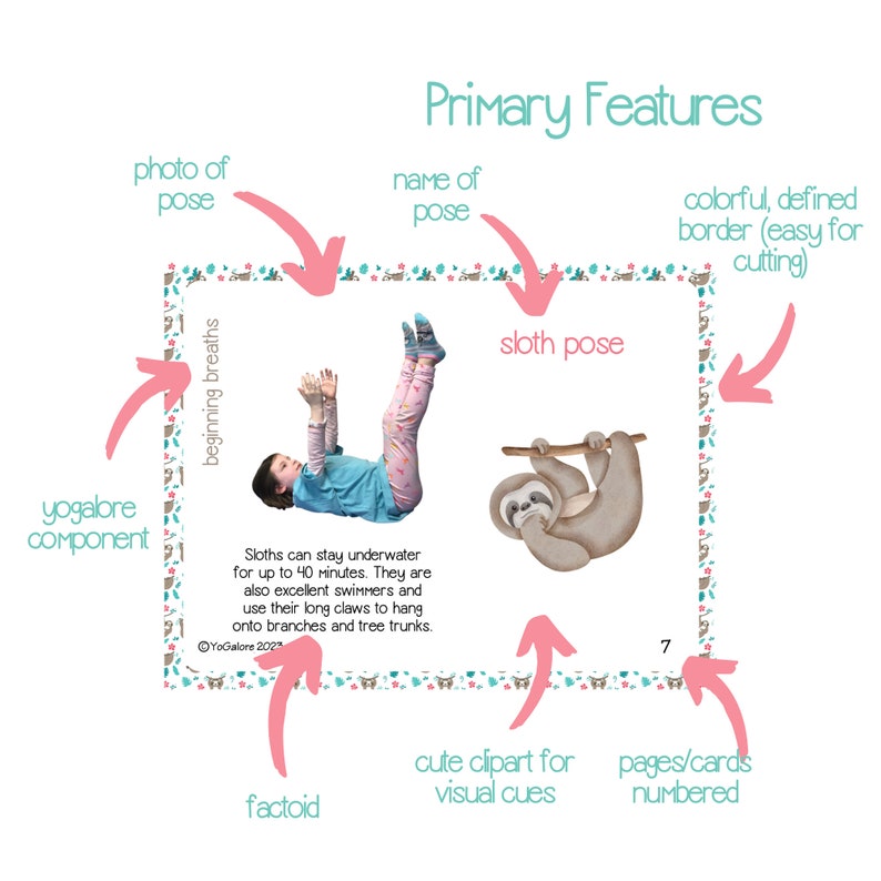 Zoo Animal Theme Yoga & Movement Cards for Preschool and Kindergarten ...