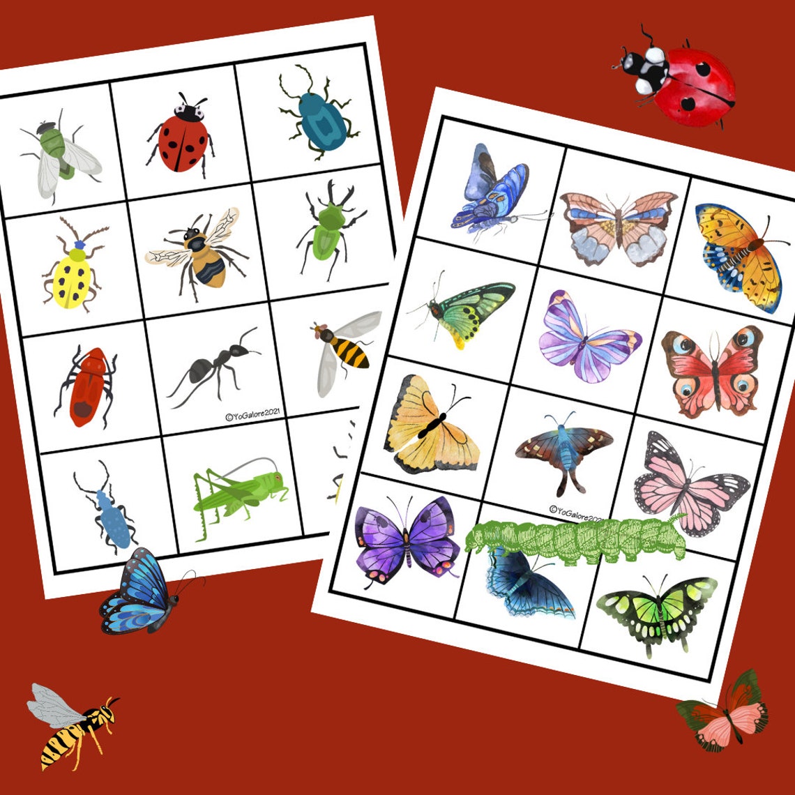 Bug Insect Activity Pack: Dot Marker Printables and Memory - Etsy