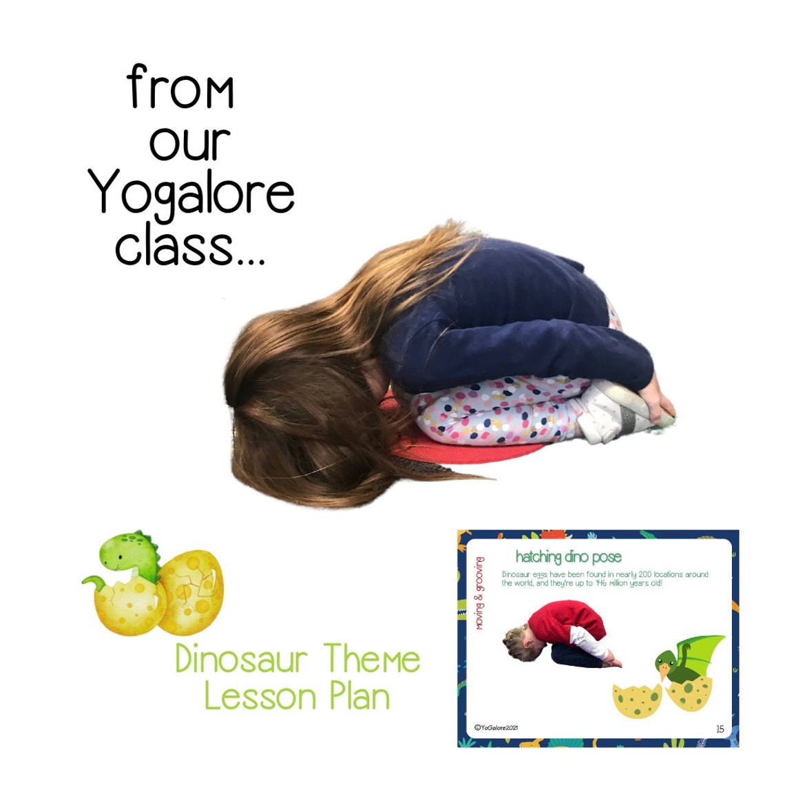 Dinosaur Theme Bundle: Dinosaur Yoga, Memory and Spinner Game With Fun ...