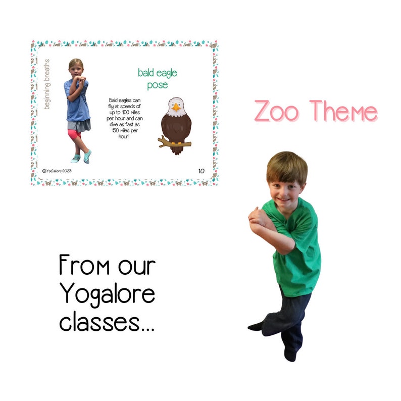 Zoo Animal Theme Yoga & Movement Cards for Preschool and Kindergarten ...