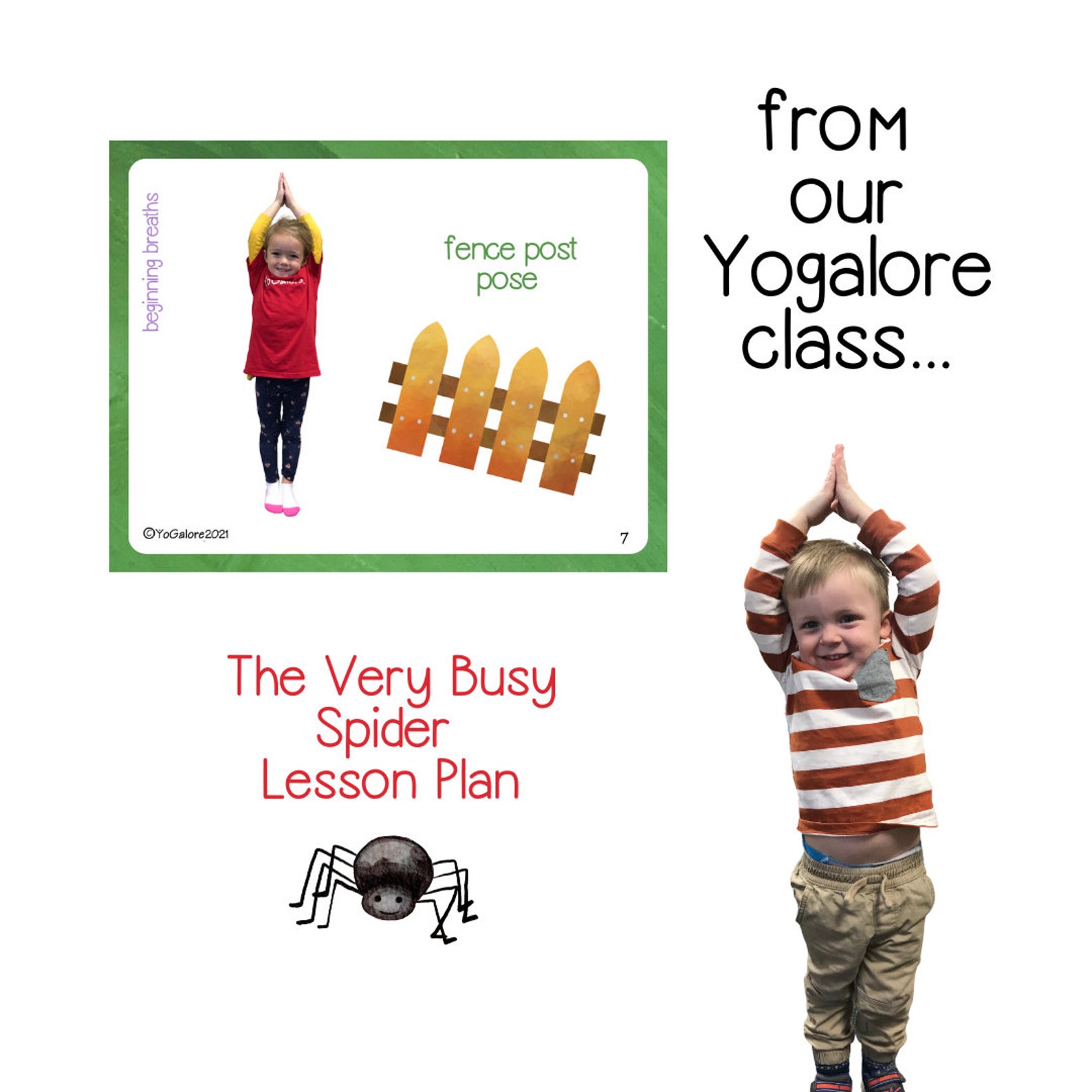 The Very Busy Spider Yoga & Movement Pose Cards - Etsy