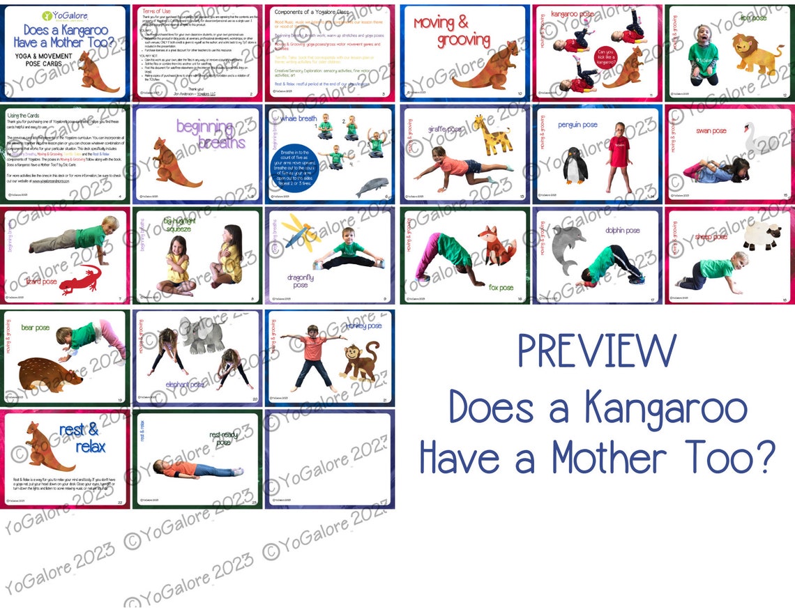 Eric Carle Bundle 5 Sets Yoga & Movement Pose Cards: Movement - Etsy